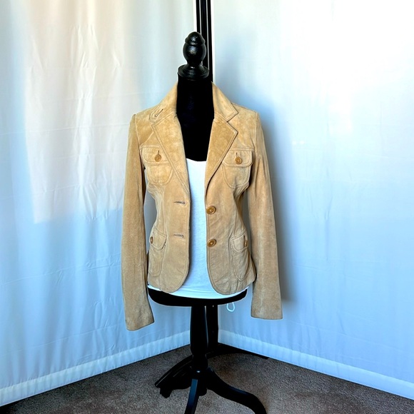 Danier | Jackets & Coats | Vintage Danier Tan Leather Suede Jacket | Poshmark